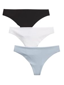 gap womens no show thong underwear, multi, medium us