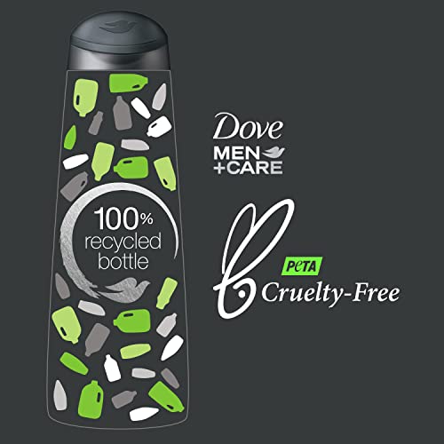 DOVE MEN + CARE Fortifying 2 in 1 Shampoo and Conditioner for Normal to Oily Hair Fresh and Clean with Caffeine Helps Strengthen Thinning Hair 3 oz