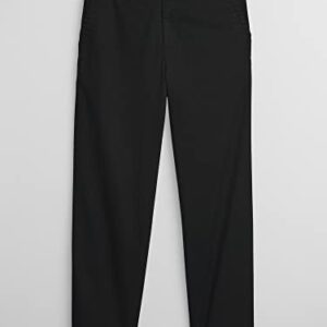 GAP Womens High Rise Girlfriend Khaki Pants, True Black, 14 US