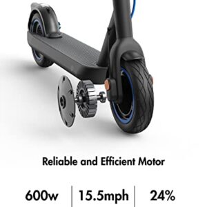 OKAI Electric Scooter for Adults - Up to 28 Miles & 15.5 MPH Commuting Electric Scooter, 300W Motor, 10" Tubeless Tires, Max Load 264 lbs Folding Electric Scooter with Dual Brakes, ES520B