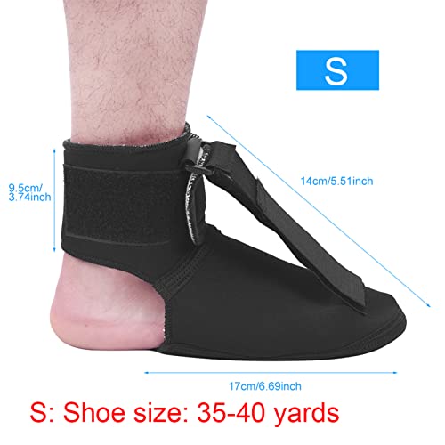 Plantar Fasciitis Support Brace, Night Splint Foot Brace for Plantar Fasciitis Tendonitis, Adjustable Foot Drop Orthotic Brace Support for Achilles Tendonitis, Heel, Foot Drop, Ankle, Arch Foot(S)