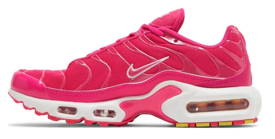 Nike Women's Air Max Plus Running Trainers Dn6997 Shoes, Pink/Pink/White, 8