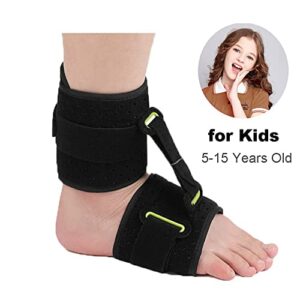 Furlove Kids AFO Drop Foot Brace for Children Improve Walking Gait, Effective Relieve Pain for Achilles Tendon Cerebral Palsy, Motor Nerve Damage (5-15 Years Old)