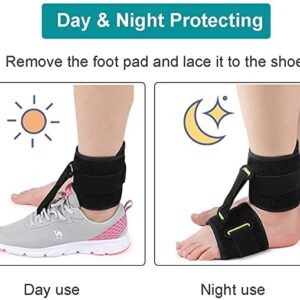 Furlove Kids AFO Drop Foot Brace for Children Improve Walking Gait, Effective Relieve Pain for Achilles Tendon Cerebral Palsy, Motor Nerve Damage (5-15 Years Old)