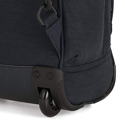 Kipling Women's Gaze Large Rolling, Durable, Wheeled Backpack with Adjustable Shoulder Straps, Nylon Book Bag, True Blue Tonal, 8.25" L x 17.25" H x 12.25" D