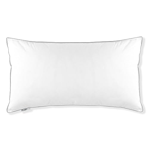 FluffCo. Down Alternative King Size Pillows | Luxury Hotel-Quality Cooling Pillow | Luxurious Breathable Microfiber Polyester Pillow | 300 Thread Count (King Size Soft - Pack of 1)