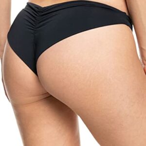 Roxy womens Beach Classics Cheeky Bikini Bottoms, Anthracite 231, Small US