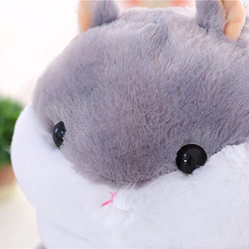 Wgxzyq Hamster Plushie Toy Hamster Stuffed Animal Plush Toy Birthday Xmas Gift for Kids Boys Girls (15.6inch, Grey)