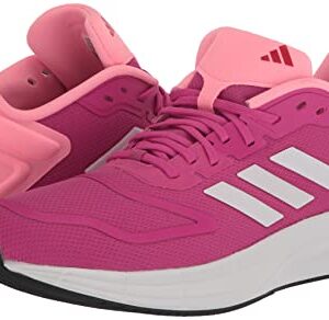 adidas Women's Duramo SL 2.0 Sneaker, Lucid Fuchsia/White/Beam Pink, 9