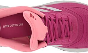 adidas Women's Duramo SL 2.0 Sneaker, Lucid Fuchsia/White/Beam Pink, 9