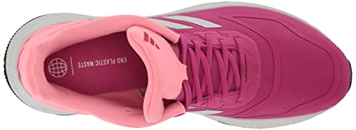 adidas Women's Duramo SL 2.0 Sneaker, Lucid Fuchsia/White/Beam Pink, 9