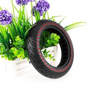 YBang Scooter Honeycomb Solid Tire 8 1/2 × 2 Rubber Tire 8.5 Inch Tubeless Tire for Xiaomi Mi 3/1S/M365/PRO/PRO2 for Gotrax Gxl V2/XR Electric Scooter (2 PCs, Red)