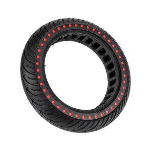 YBang Scooter Honeycomb Solid Tire 8 1/2 × 2 Rubber Tire 8.5 Inch Tubeless Tire for Xiaomi Mi 3/1S/M365/PRO/PRO2 for Gotrax Gxl V2/XR Electric Scooter (2 PCs, Red)