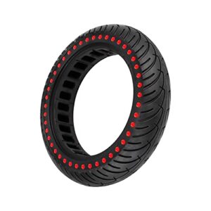 YBang Scooter Honeycomb Solid Tire 8 1/2 × 2 Rubber Tire 8.5 Inch Tubeless Tire for Xiaomi Mi 3/1S/M365/PRO/PRO2 for Gotrax Gxl V2/XR Electric Scooter (2 PCs, Red)