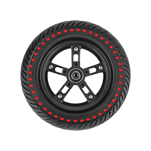 YBang Scooter Honeycomb Solid Tire 8 1/2 × 2 Rubber Tire 8.5 Inch Tubeless Tire for Xiaomi Mi 3/1S/M365/PRO/PRO2 for Gotrax Gxl V2/XR Electric Scooter (2 PCs, Red)