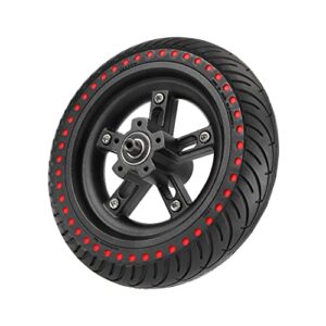 YBang Scooter Honeycomb Solid Tire 8 1/2 × 2 Rubber Tire 8.5 Inch Tubeless Tire for Xiaomi Mi 3/1S/M365/PRO/PRO2 for Gotrax Gxl V2/XR Electric Scooter (2 PCs, Red)