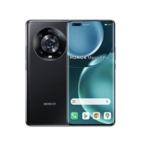 honor magic4 pro dual-sim 256gb rom + 8gb ram (gsm | cdma) factory unlocked 5g smartphone (black) - international version