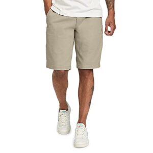 eddie bauer men's mountain flex utility shorts, stone, 34