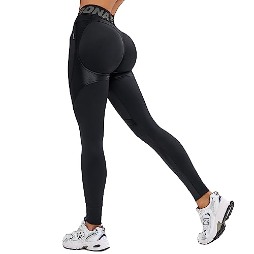 Bona Fide Premium Quality Butt Lifting Leggings for Women with Unique Design and Push Up Effect - High Waisted Tummy Control Legging