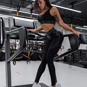 Bona Fide Premium Quality Butt Lifting Leggings for Women with Unique Design and Push Up Effect - High Waisted Tummy Control Legging