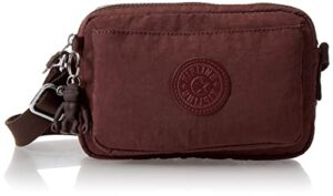 kipling womens abanu crossbody bag, mahogany, 7.75 l x 5.25 h 3 d us