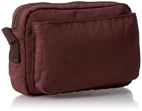 Kipling Womens Abanu Crossbody Bag, Mahogany, 7.75 L x 5.25 H 3 D US