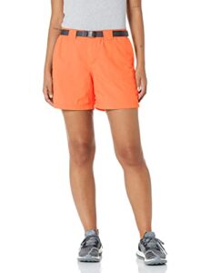 columbia women's sandy river cargo short, sunset orange, x-large