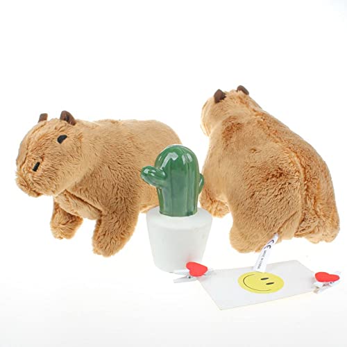 Mixdameny 7.8 in Capybara Stuffed Animal,Cute Cartoon Animal Doll Super Soft Plush Figure Toy Gifts for Children