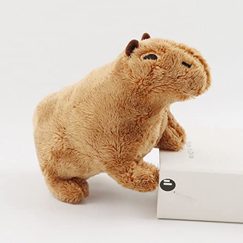 Mixdameny 7.8 in Capybara Stuffed Animal,Cute Cartoon Animal Doll Super Soft Plush Figure Toy Gifts for Children