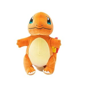 pokemon charmander select velvet plush - 8-inch charmander plush with unique velvet fabric and authentic details