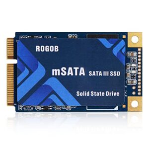 rogob 256gb msata ssd sata iii 6gb/s small form internal solid state drive mini hard disk for ultrabook desktop pc laptop (30 x 50mm)