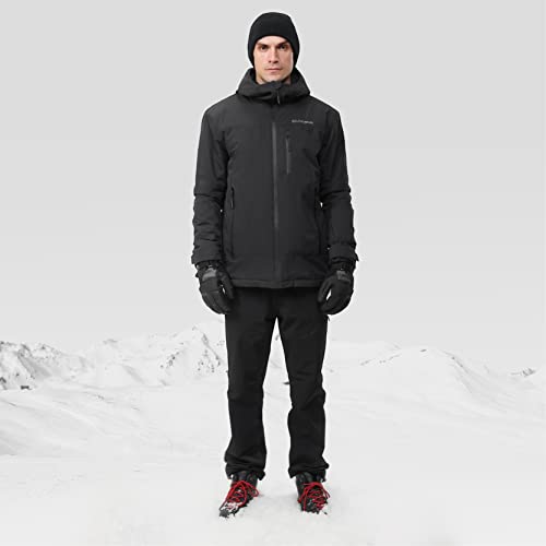 Extremus Outlook Peak Ski Jacket for Men, Waterproof Warm Winter Coat with Adjustable Hood and Water-Resistant Zippers