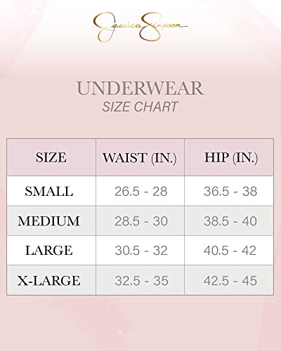 Jessica Simpson Women's Underwear - 5 Pack Seamless Bikini Briefs (S-XL), Size Large, Black/Black/Textured Animal Pearl Blush/Dolce/Mellow Garden Pearl Blush