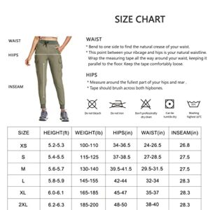 Willit Women's Cargo Hiking Pants Lightweight Athletic Outdoor Travel Joggers Quick Dry Workout Pants Water Resistant Light Khaki M