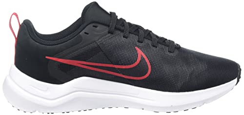 Nike womens Downshifter 12 Fitness Sneaker, Black/White/Dark Smoke Grey/University Red, 13