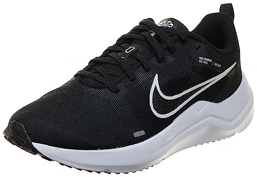 Nike Women's Road Running Shoes Sneaker, Black White Smoke Grey Pure Platinum, 10.5 US