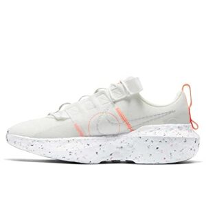 nike women's crater impact summit white/grey fog-platinum tint (cw2386 100) - 10