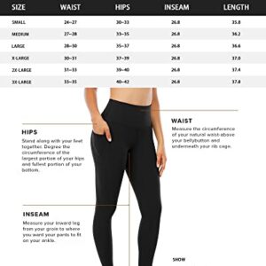 CHRLEISURE Leggings with Pockets for Women, High Waisted Tummy Control Workout Yoga Pants(Black,DGray,Navy,Wine,JLGreen, M)