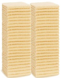 simpli-magic cotton washcloths, pack of 48, 12” x 12”