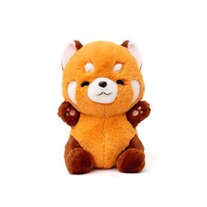 Adorlynetty Red Panda Stuffed Animal 9" Red Panda Plush Cute Panda Plushie Toy Gift for Kids Girlfriend Birthday