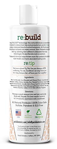 Biotin Dht Blocker Shampoo and Conditioner for Hair Growth - NATURAL Volumizing Shampoo and Conditioner with Biotin for Hair Growth Dht Blocking Shampoo for Thinning hair and hair loss for Men & Women (Re:build)