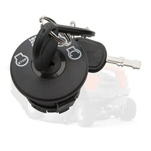 NFSpeeding Ignition Starter Switch 4 Position with Key Fits Husqvarna, AYP, Craftsman, Sears, Poulan Lawn Mower Rider Replace 193350 532193350