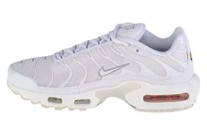 nike air max plus womens running shoes, white/white-pure platinum, 9 m us