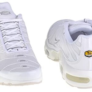 Nike Air Max Plus Womens Running Shoes, White/White-Pure Platinum, 9 M US