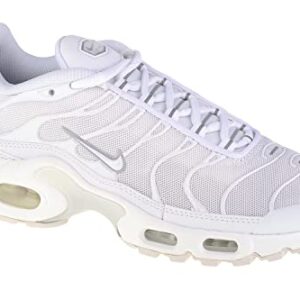 Nike Air Max Plus Womens Running Shoes, White/White-Pure Platinum, 9 M US