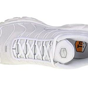 Nike Air Max Plus Womens Running Shoes, White/White-Pure Platinum, 9 M US