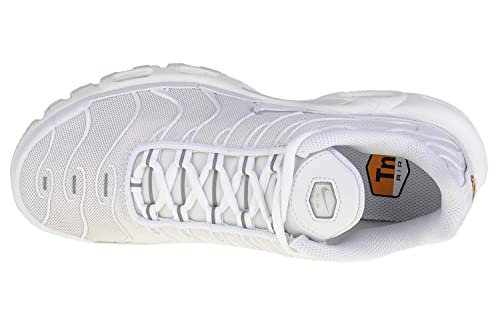 Nike Air Max Plus Womens Running Shoes, White/White-Pure Platinum, 9 M US