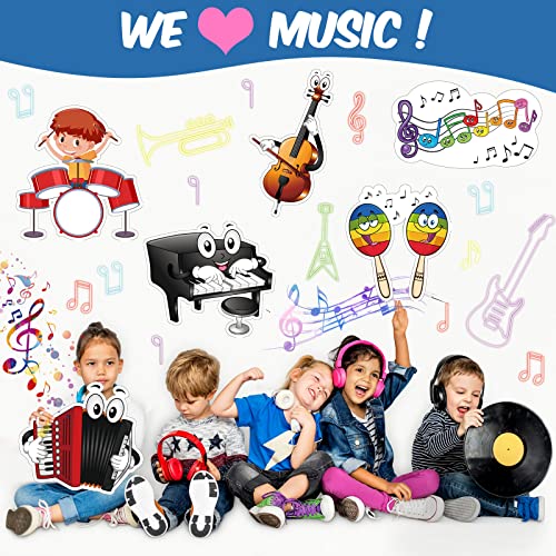 15 Pieces Music Classroom Posters Musical Elements Bulletin Board Posters Set Music Education Wall Decor Posters for High School Primary School Middle School Homeschool Class Teaching Supplies