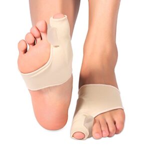 bunion corrector for women and men, bunion relief sleeves bunion socks splints pads protector brace cushions big toe straightener foot support sleeve with gel pad separator spacer for day and night