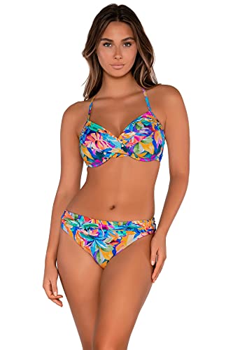 Sunsets Crossroads Underwire Women's Swimsuit Bikini Top with Unpadded Cups, Alegria, 34D